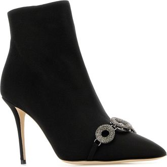 Manolo Blahnik Blck Fabric ( Vi Stivali Boot