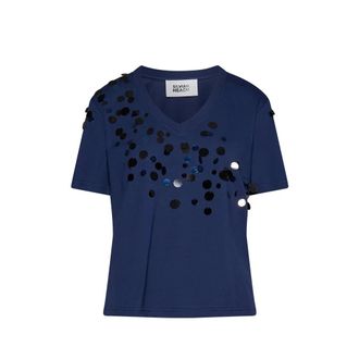 Silvian Heach Damen, Oberteile, Blau, MGr&ouml;&szlig;e