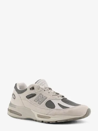 New Balance Mens Low-Top Sneakers Grey Mesh-Suede Trainers Mesh/suede