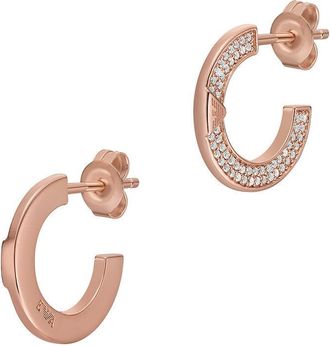 Emporio Armani Creolen-Ohrringe f&uuml;r Damen Sterlingsilber ros&eacute;goldfarben, EG3590221