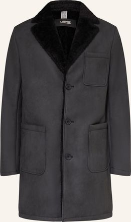 Cinque Cinque Mantel Cilord In Lederoptik schwarz