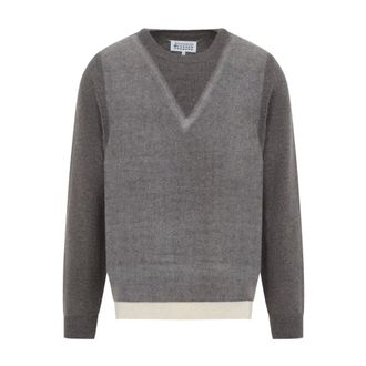 Maison Margiela Pull en maille Fused - Homme - Pulls - Brun - Taille: M
