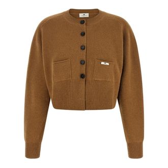 Elisabetta Franchi Strick-Cardigan - - Knitwear - Damen - Braun - XS