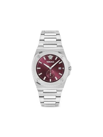Versace montre Antares Greek Key 40 mm - Rouge