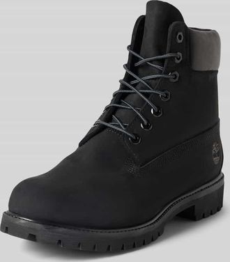 Timberland Boots aus echtem Leder mit Logo-Detail