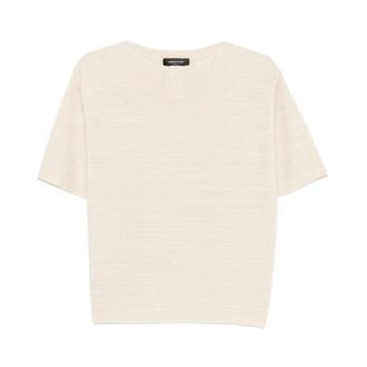 Fabiana Filippi Femme, Pulls, Beige, Taille: 44 FR Pull en laine et coton