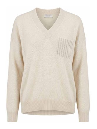PESERICO Pull &Agrave; Col V - Beige