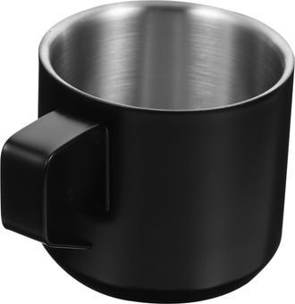 Garneck Doppelwandiger Edelstahl kaffeebecher mit Henkel Bruchsicher Ergonomisch Geformt Vielseitig für Kaffee Milch Tee und Kalte Getränke Hochwertiger Edels