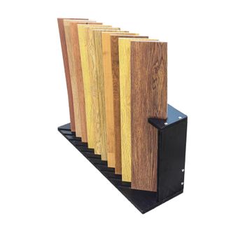 Generic Fliesen-Pr&auml;sentationsregal, 10-stufiges Lagerregal for Fliesenmuster, Bodendisplay Mit Vertikalen Schlitzen, for Ausstellungsr&auml;ume Im Einzelhandel(Car