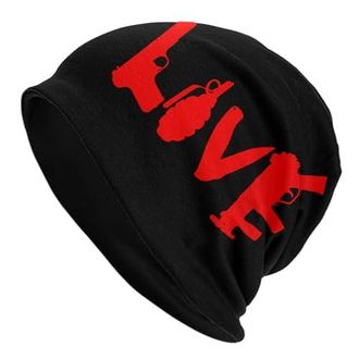 Generic Femme Homme Bonnets Tricot&eacute; Armes damour Grenades Bonnets De Ski Doux Hiver Chapeaux Mode Bonnet dhiver pour Ski Hiver Patinage