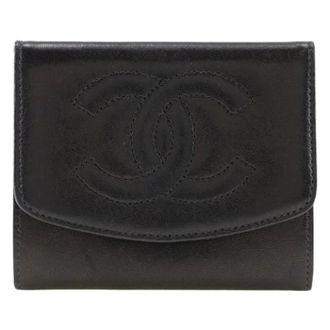 Chanel Porte-monnaie Pre-owned - Femme - Pre-owned - Noir - Taille: ONE Size