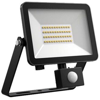 Dotlux Dotlux 3000K schwarz LED-Strahler FLOORslim-sensor, 30W, mit Bewegungsmelder PIR - 3100 lm