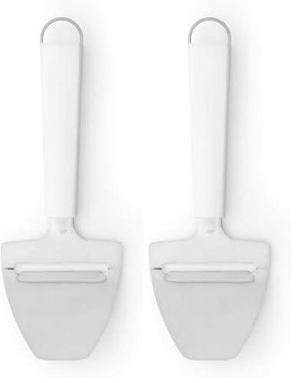 Brabantia 400247 K&auml;sehobel, Silber/Wei&szlig; (Packung mit 2)