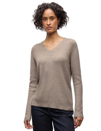 Street One Damen Basic V-Neck Pullover
