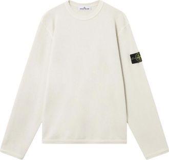 Stone Island Homme, Pulls, Blanc, Taille: M SweaT-shirt Ras du Cou