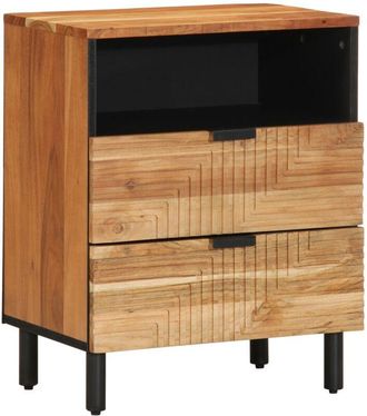 vidaXL Nachttisch 50x33x62 cm Massivholz Akazie - Vidaxl