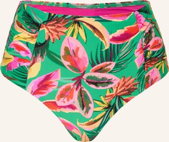 Cyell Cyell High-Waist-Bikini-Hose Floral Forest gruen