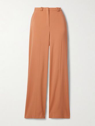 Another Tomorrow + Net Sustain Hose Mit Weitem Bein Aus Cr&ecirc;pe - Orange
