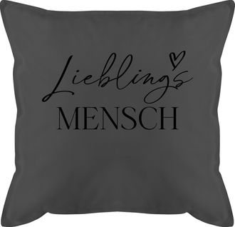 Shirtracer Kissen 50x50 - Freund - Lieblingsmensch Partner Geschenk Partnerin | Geschenk Freundin | Geschenke Weihnachten - 50 x 50 cm - Grau - f&uuml;r seelenverwand