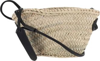 Catarzi Femme, Sacs, Beige, Taille: ONE Size Sac En Paille Avec Logo