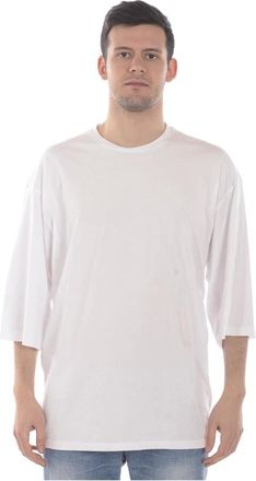Daniele Alessandrini Homme, Tops, Blanc, Taille: XL Maglia Clandestino Over St