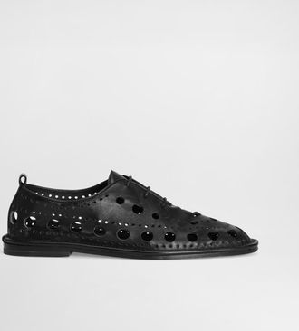 Dolce & Gabbana Brogues Aus Kalbsleder - Mann Schn&uuml;rschuhe Schwarz 46