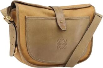 Loewe Sac bandouli&egrave;re en cuir Pre-owned - Femme - Pre-owned - Beige - Taille: ONE Size