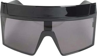 Rick Owens Homme, Accessoires, Noir, Taille: ONE Size Rectangle Frame Lunettes de soleil