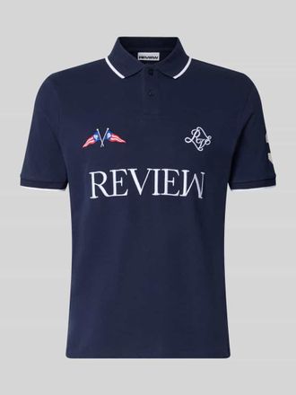 Review Regular Fit Poloshirt mit Logo-Stitching Modell Sail