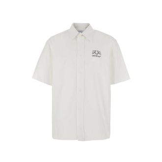 Off-white Off Line Half-Arrow Poplin Slim Bowling Shirt