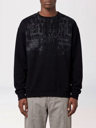 Maison Margiela Baumwoll-Sweatshirt mit Rundhalsausschnitt und ikonischen Four Stitches hinten