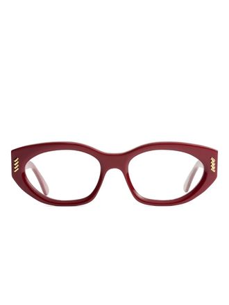 Family Affair Edith Cat-Eye-Brille - Rot