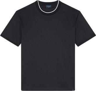 Paul & Shark Homme, Tops, Bleu, Taille: L T-shirt en coton interlock X-Soft avec finitions contrast&eacute;es