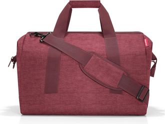 Reisenthel Allrounder L Twist Maroon - Vielfältige Doktortasche zum Reisen, für die Arbeit oder Freizeit - Mit funktional-stylischem Design