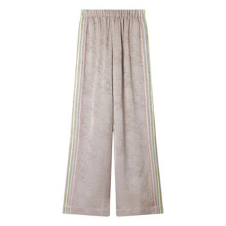 Mes Demoiselles... Sportliche Jacquard Satinhose - - Trousers - Damen - Grau - S