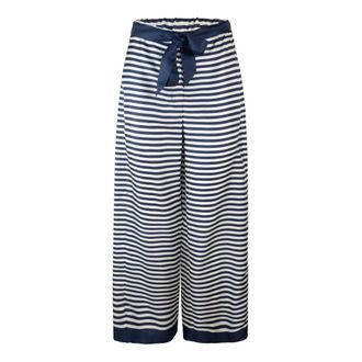 Max Mara Seidenhose - - Trousers - Damen - Blau - S