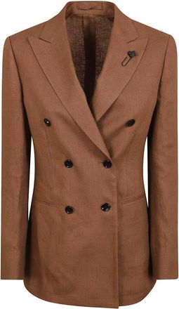 Lardini Femme, Vestes, Brun, Taille: 34 FR Blazer crois&eacute;