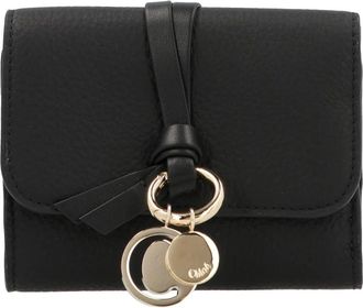 Chlo&eacute; Portefeuille Tri-Fold Alphabet Petit - Femme - Accessoires - Noir - Taille: ONE Size