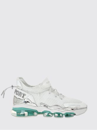 Plein Sport Zweifarbige Mesh-Low-Top-Sneakers mit gepolsterter Sohle