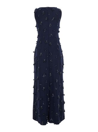 SIMKHAI Womens Midi Dress Claudia Blue Acetate