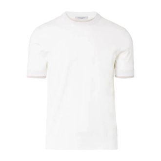 Paolo Pecora Extrafine Piquet T-Shirt - - Tops - Herren - Wei&szlig; - XL