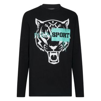 Plein Sport T-Shirt Rundhals Tiger - - Sport - Herren - Schwarzk - M