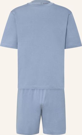 Schiesser Shorty-Schlafanzug Modern Nightwear blau