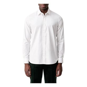 Michael Kors Chemise slim-fit en coton stretch - Homme - Chemises - Blanc - Taille: XL