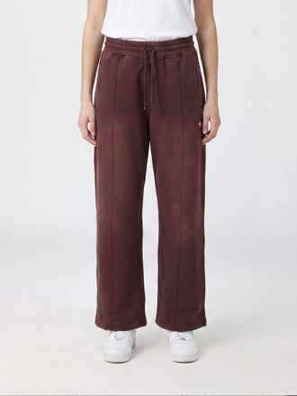 Golden Goose Pantalon de jogging en coton &agrave; jambe droite avec logo contrastant