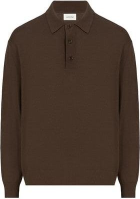 Saison 1865 Pull col polo en coton et lin