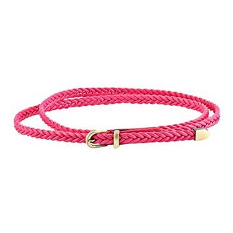 Generic Ceinture Elastique Femme - Ceinture tress&eacute;e &eacute;l&eacute;gante pour femme avec boucle ardillon accessoire d&eacute;contract&eacute; mince pour robe et chemise