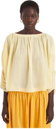 Antik Batik Femme, Blouses et Chemises, Jaune, Taille: 38 FR Fruti Top