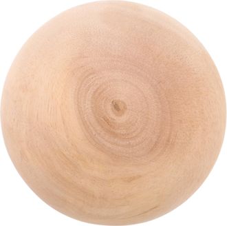 BESPORTBLE Healifty Dekorative Holz-Endkappen - 8 cm Lange Holz-Endkappe f&uuml;r DIY-Bastelarbeiten, Gardinenstangen-Endkappe - unbehandelter Endstopper f&uuml;r Bettpfos