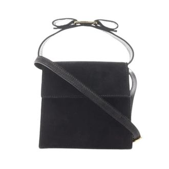 Ferragamo Pre-owned Vara Ribbon suede 2way handbag - Femme - Pre-owned - Noir - Taille: ONE Size